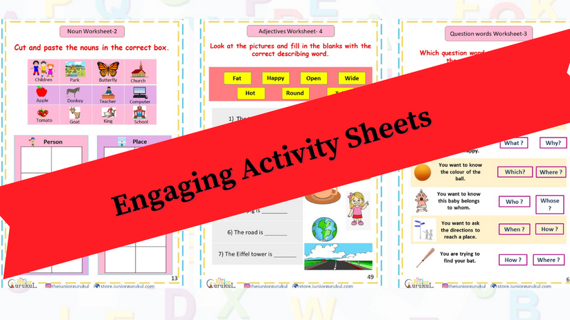 English Grammar Level-1 Worksheets (E-copy) – JuniorGurukul