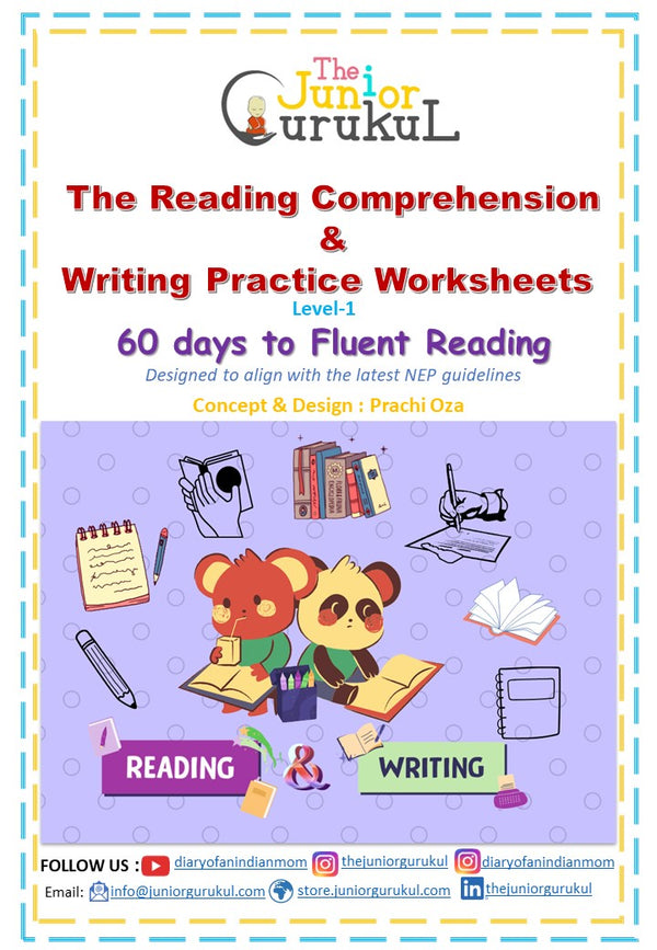 The Reading Comprehension and Writing Practice set-Level 1 – JuniorGurukul