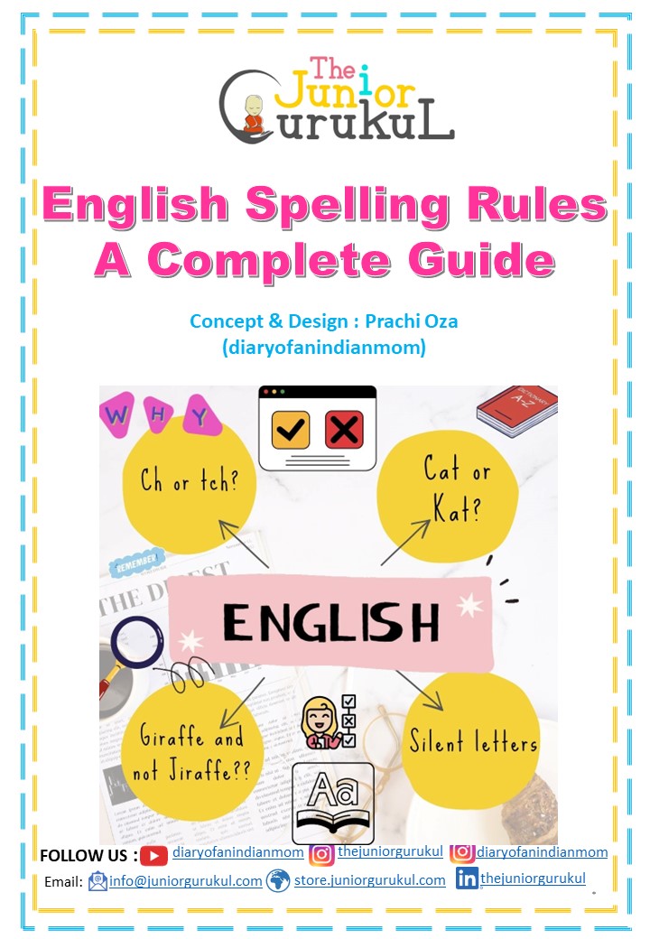 English Spelling Rules -A Complete Guide (E-Copy) – JuniorGurukul